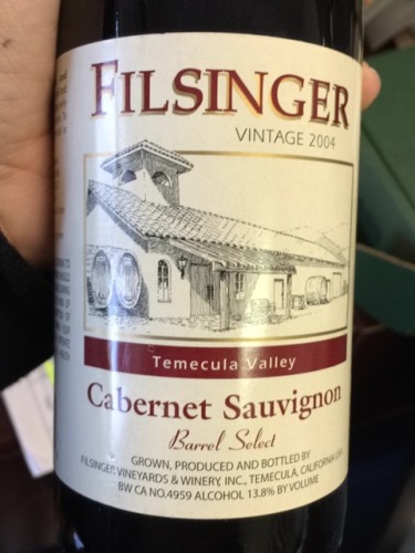Filsinger Cabernet Sauvignon Barrel Select | Vivino US