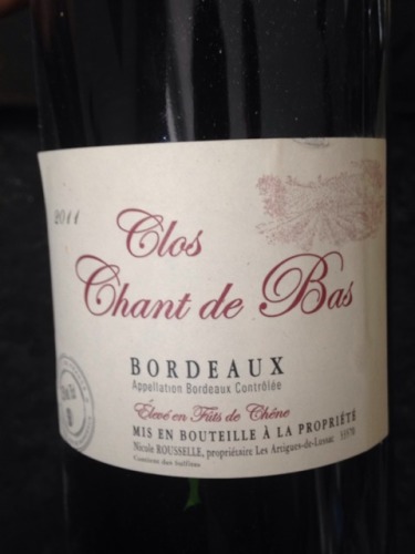 Nicole Rousselle Bordeaux Clos Chant de Bas | Vivino US