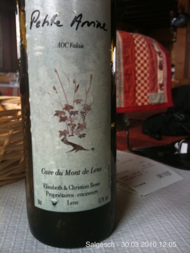 Elisabeth & Christian Besse Cave Du Mont de Lens Petite Arvine | Vivino ...