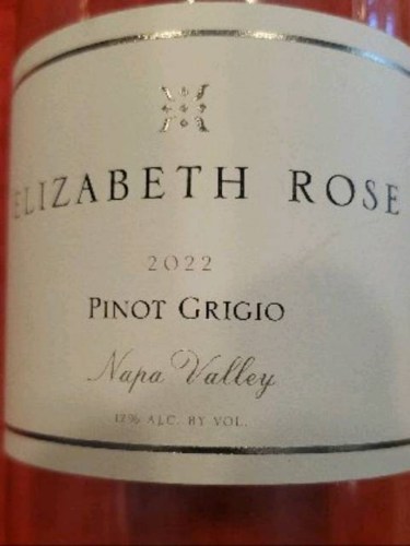 Elizabeth Rose Pinot Grigio | Vivino US