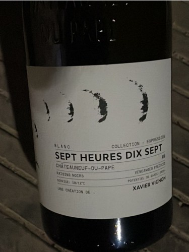 Xavier Vignon Expression Sept Heures Dix Sept Blanc | Vivino English