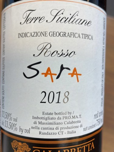 Calabretta Sara Rosso | Vivino US