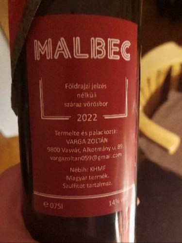 Magyar Termek Malbec | Vivino US