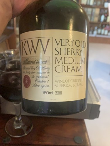 KWV Very Old Sherry Medium Cream | Vivino English