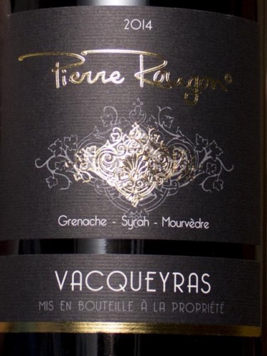 2014 Pierre Rougon Vacqueyras | Vivino US