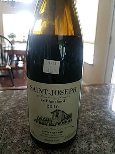 2016 Xavier Gérard Le Blanchard Saint-Joseph | Vivino