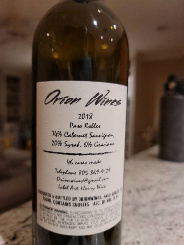 Orion Wines Red Blend | Vivino