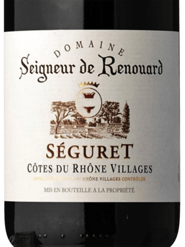Domaine Seigneur de Renouard Côtes du Rhône Villages Seguret | Vivino US