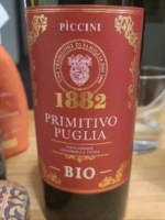 Piccini 1882 Primitivo Bio | Vivino US