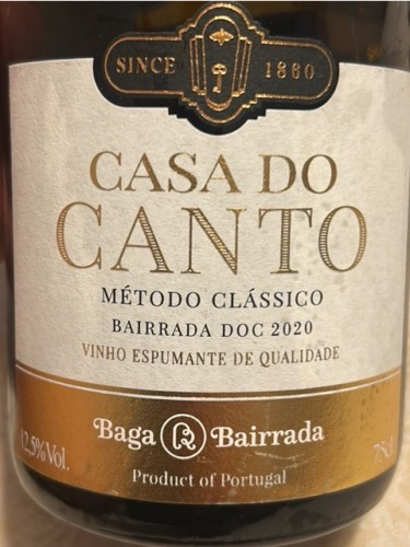 Casa do Canto Baga Bairrada Método Clássico | Vivino US