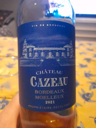 Château Cazeau Bordeaux Moelleux | Vivino US