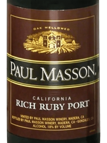 Paul Masson Rich Ruby Port | Vivino US