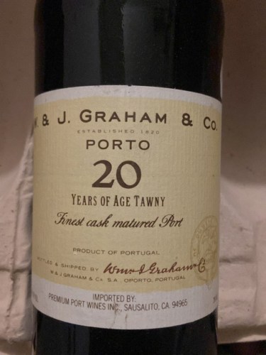 W. & J. Graham's 20 Years of Age Port | Vivino English
