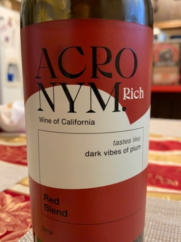 Acronym Rich Red Blend | Vivino English