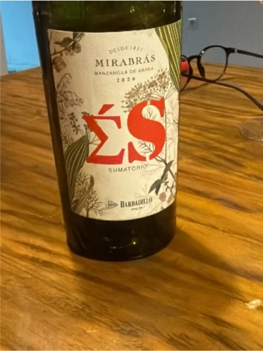 Barbadillo ÁS de Mirabrás Sumatorio Manzanilla | Vivino US