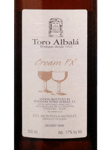 Toro Albalá Cream PX | Vivino US