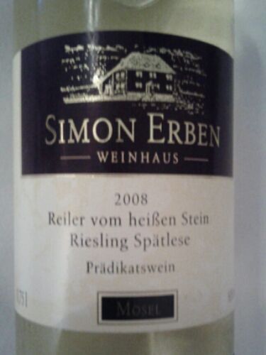2020 Simon Erben Reiler Vom Heissen Stein Riesling Spätlese | Vivino US