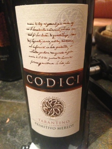 Codici Primitivo - Merlot Tarantino | Vivino US