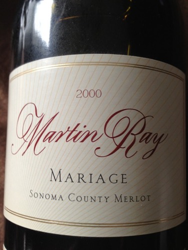 Martin Ray Mariage Merlot | Vivino US