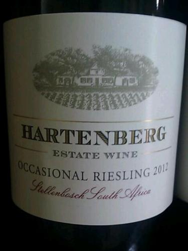 Hartenberg Occasional Riesling | Vivino US