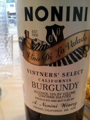 A. Nonini Winery Vintners' Select Burgundy | Vivino US