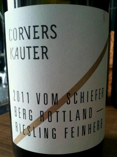 Corvers Kauter Vom Schiefer Berg Rottland Riesling Feinherb | Vivino US