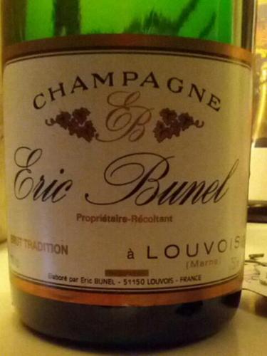 Champagne Eric Bunel Brut Traditional Champagne | Vivino US