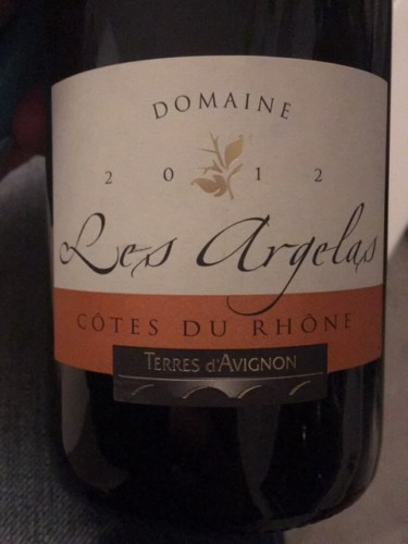 2012 Terres d'Avignon Domaine Les Argelas Côtes du Rhône | Vivino US