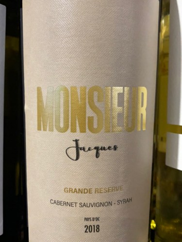 Monsieur Jacques Grande Reserve Cabernet Sauvignon - Syrah | Vivino ...