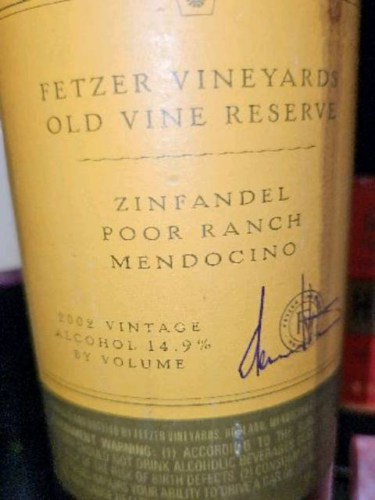 Fetzer Poor Ranch Old Vine Reserve Zinfandel | Vivino US