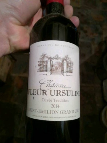 2012 Château Fleur Ursuline Cuvée Tradition Saint-Émilion Grand Cru ...