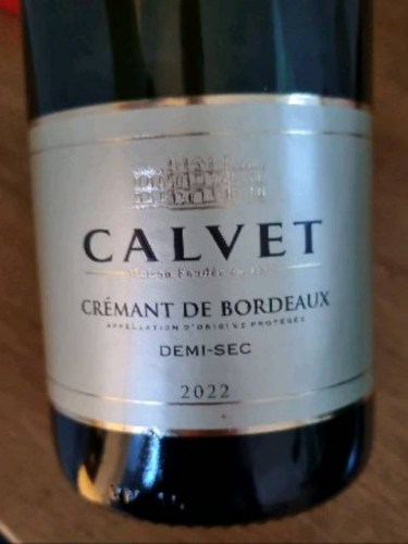 Calvet Crèmant de Bordeaux Demi-Sec | Vivino US