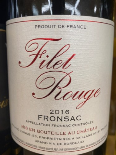 Château Filet Rouge Fronsac | Vivino US