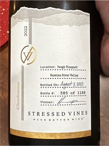 Stressed Vines Peugh Vineyard Chardonnay | Vivino US