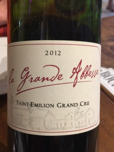 2012 Clos des Abbesses La Grande Abbesse Saint-Émilion Grand Cru ...