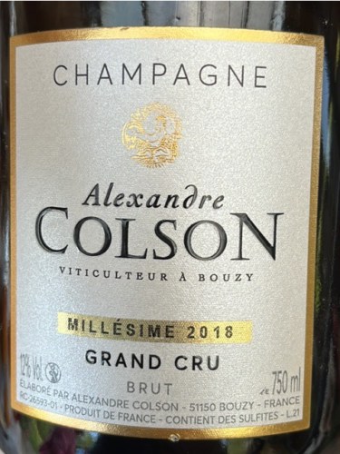 Alexandre Colson Brut Champagne Grand Cru | Vivino Italia