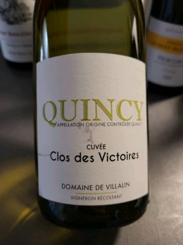 Domaine de Villalin Cuvée Clos des Victoires Quincy | Vivino