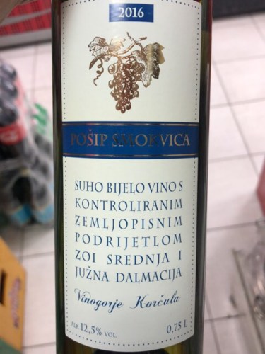 Vinarija Smokvica Pošip Smokvica Vinogorje Korcula | Vivino Australia