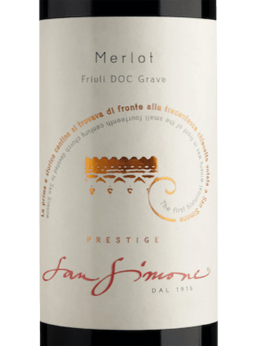 2018 San Simone Prestige Merlot | Vivino US