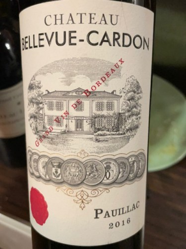 Château Bellevue Cardon Pauillac | Vivino 日本