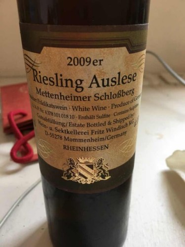 Fritz Windisch Mettenheimer Schlossberg Riesling Auslese | Vivino US