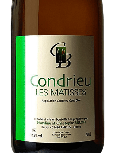 Maryline et Christophe Billon Les Matisses Condrieu | Vivino US