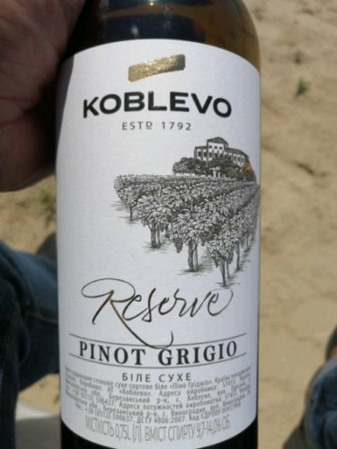 Koblevo (Коблево) Reserve Pinot Grigio | Vivino US