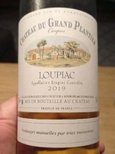 2019 Château du Grand Plantier Loupiac | Vivino US