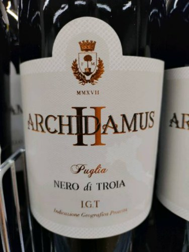 Archidamus II Nero di Troia | Vivino Deutschland