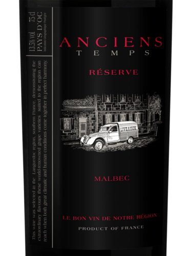 Anciens Temps Reserve Malbec | Vivino US