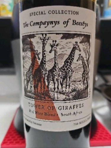 The Compaynys of Beestys Special Collection Tower of Giraffes Red Blend ...
