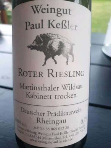Paul Kessler Martinsthaler Wildsau Roter Riesling Kabinett Trocken ...