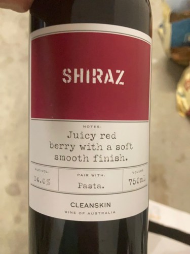 Cleanskin Shiraz | Vivino US