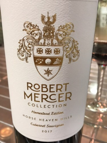 Mercer Estates Robert Mercer Homestead Collection Cabernet Sauvingon ...